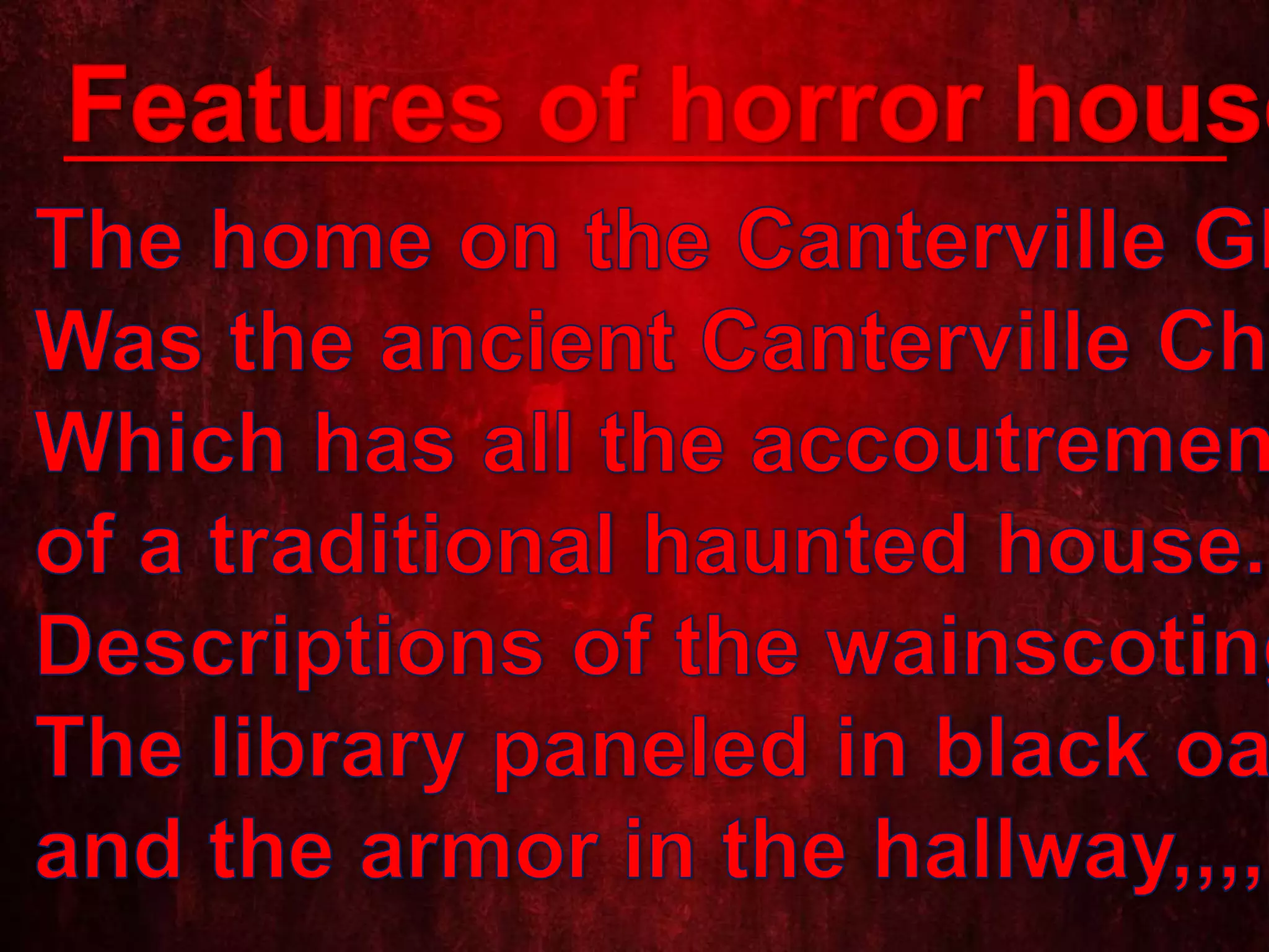 The canterville ghost | PPTX