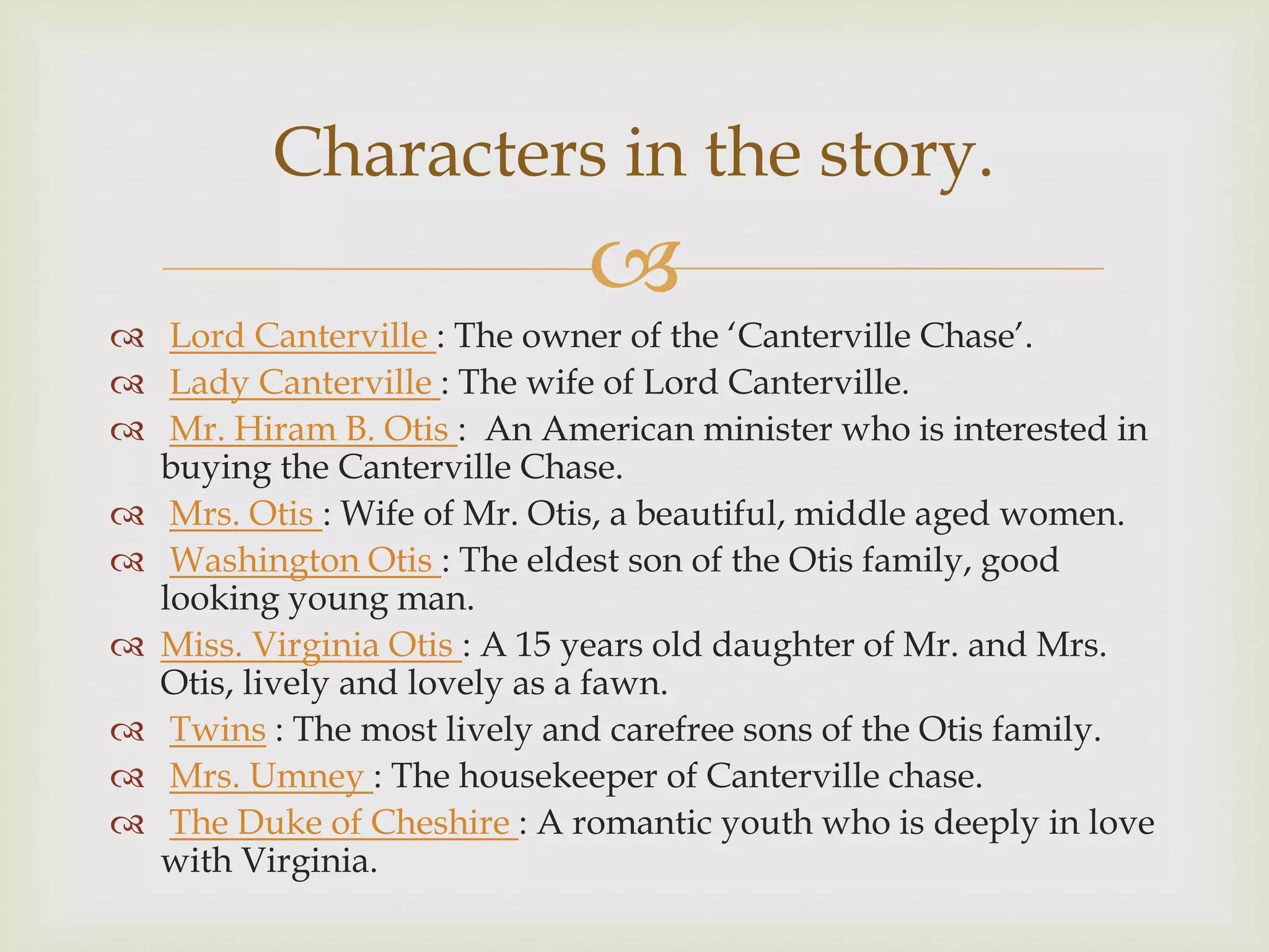 The canterville ghost | PPTX