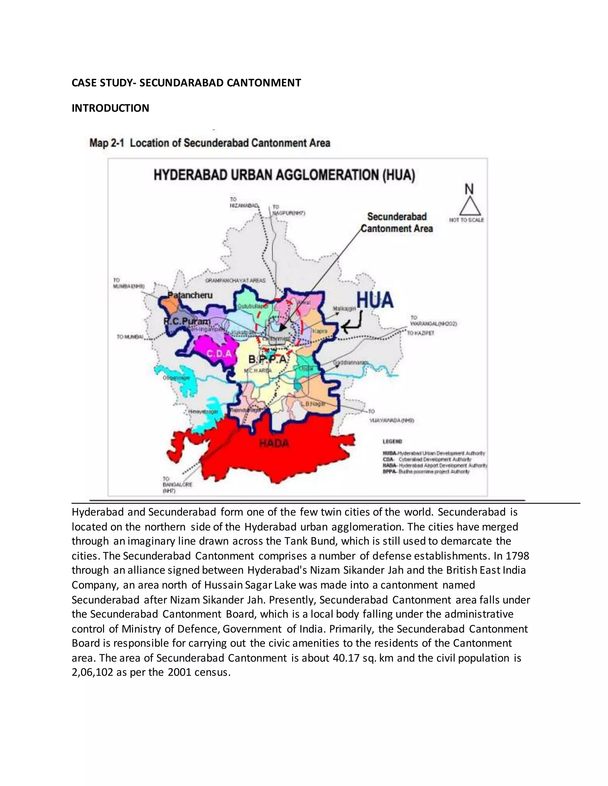 The cantonment area anusha fatima 141109028 - sociology | DOCX