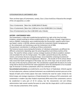 The cantonment area anusha fatima 141109028 - sociology | DOCX