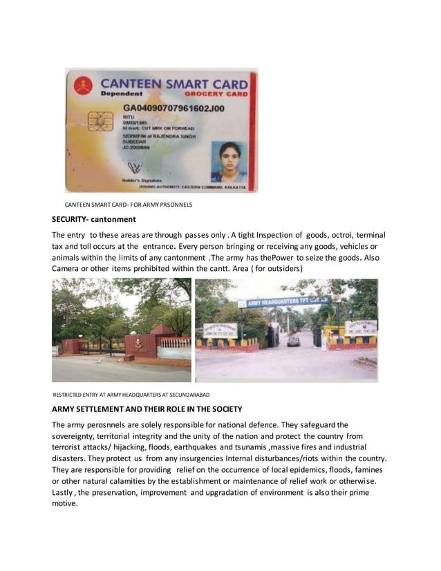 The cantonment area anusha fatima 141109028 - sociology | DOCX