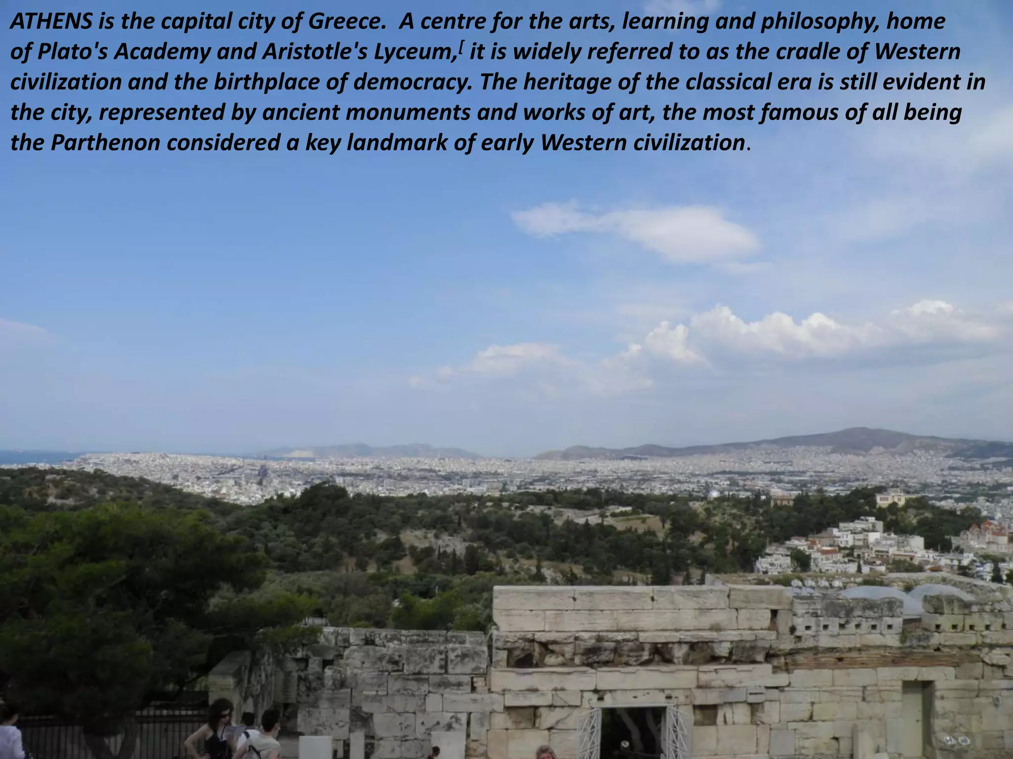 The capital of greece(athens ) the acropolis | PPTX