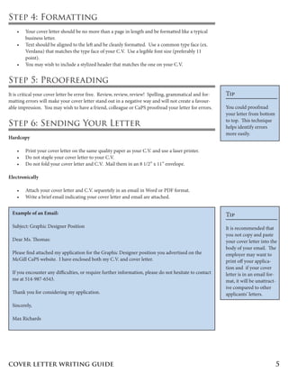 The caps guide to writing a cover letter | PDF | Resume Writing and ...