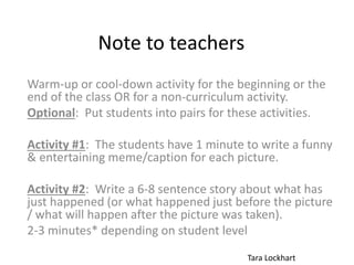 The Meme / Caption Game | PPTX