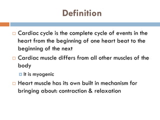 The Cardiac Cycle | PDF
