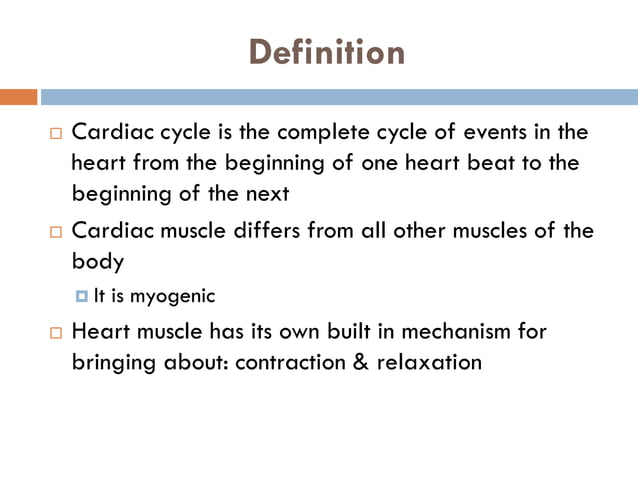 The Cardiac Cycle | PDF