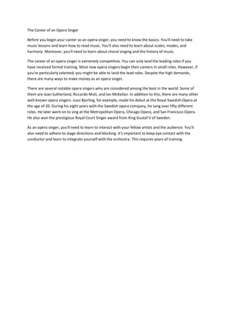 The Career of an Opera Singer.docx