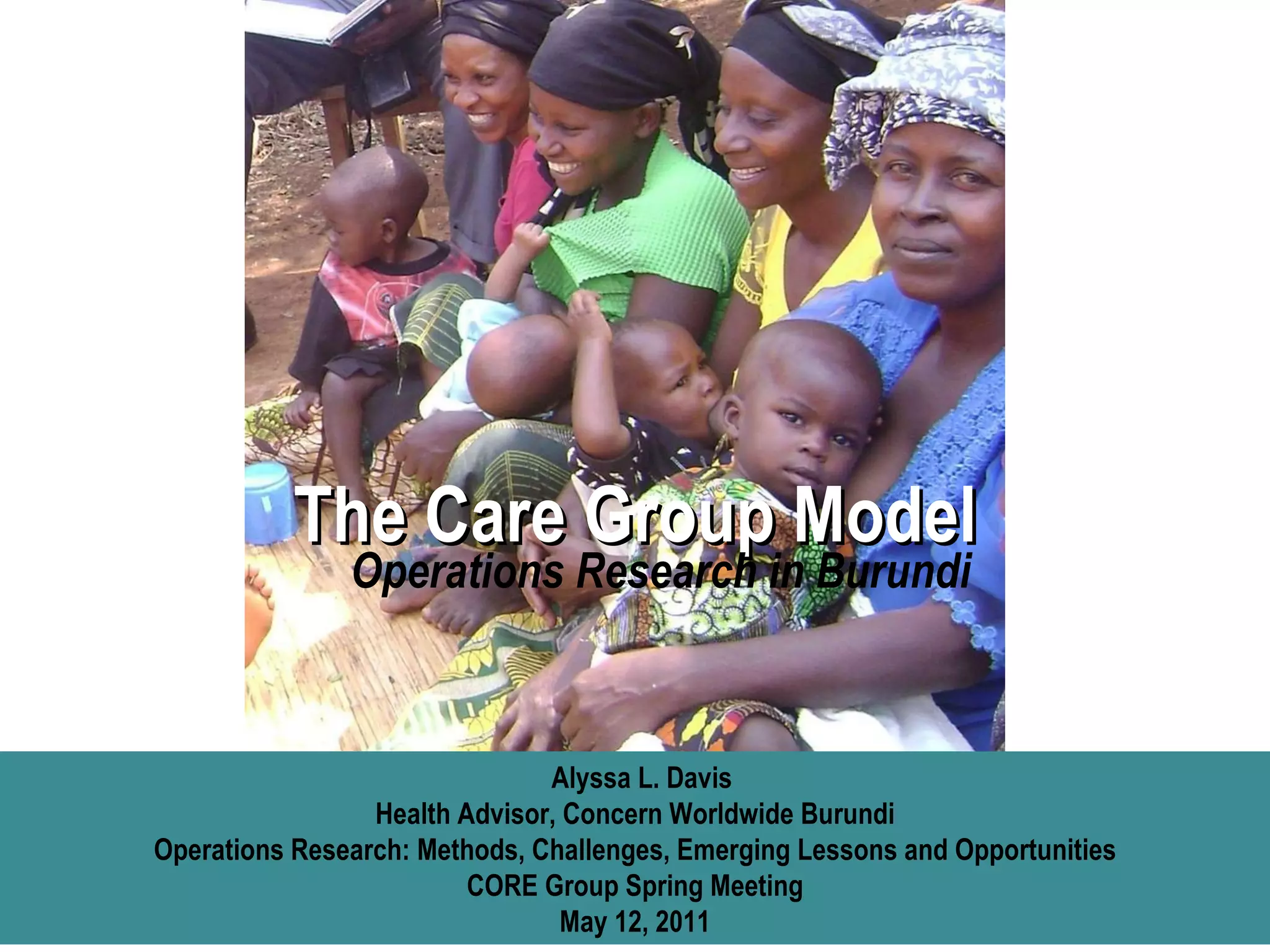 The care group model davis | PPT
