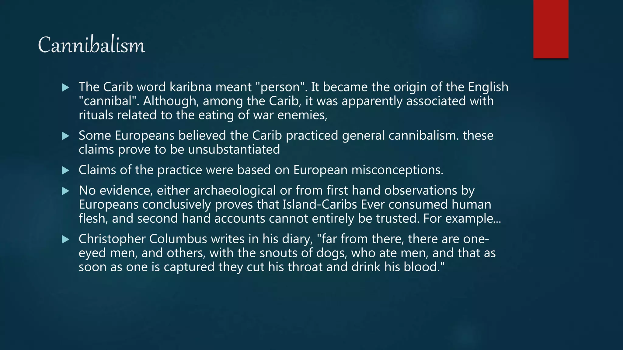 The Caribs by Suresh Bedasee | PPTX