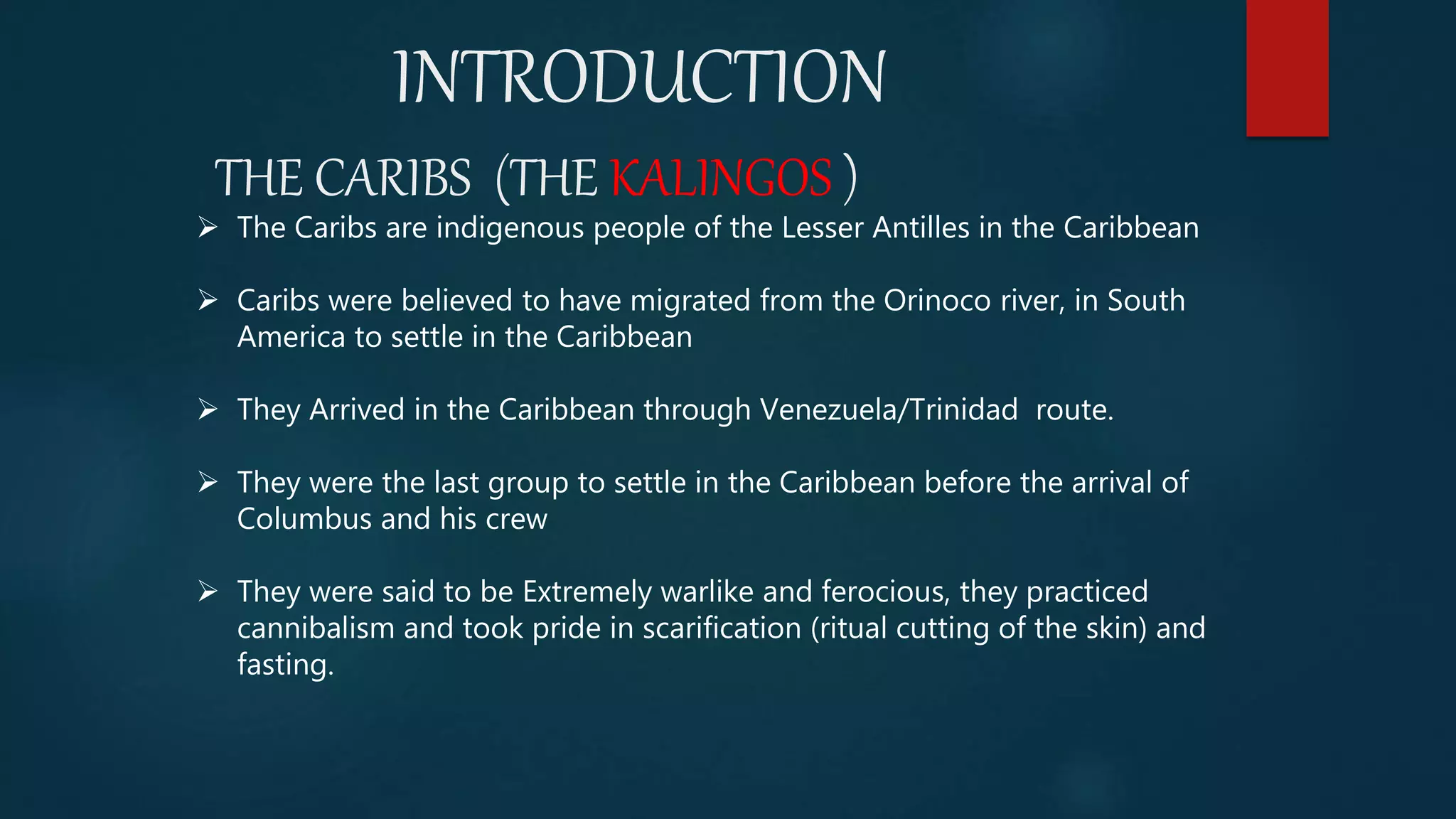The Caribs by Suresh Bedasee | PPTX