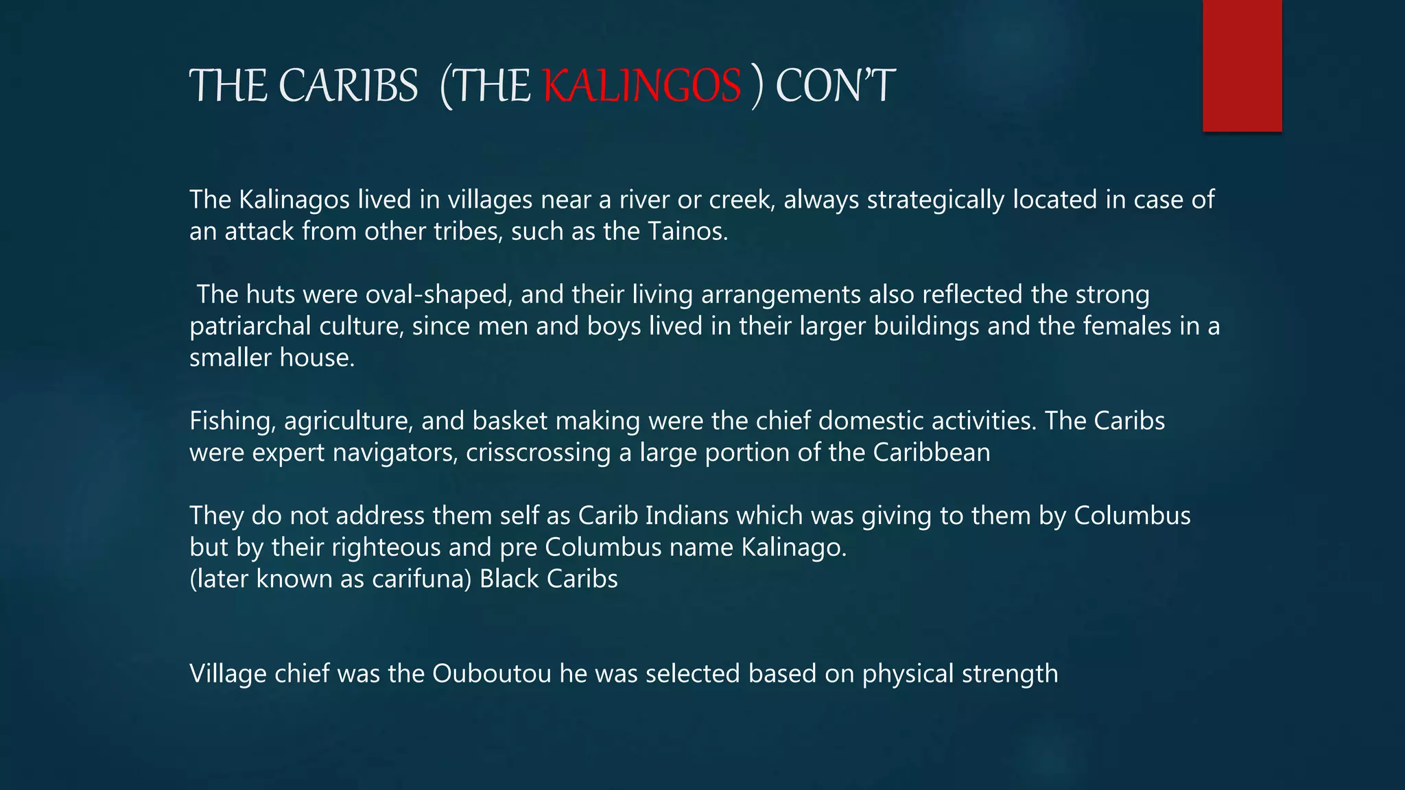 The Caribs by Suresh Bedasee | PPTX