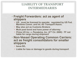 The carriage of goods and the liability of air and sea carriers | PPT