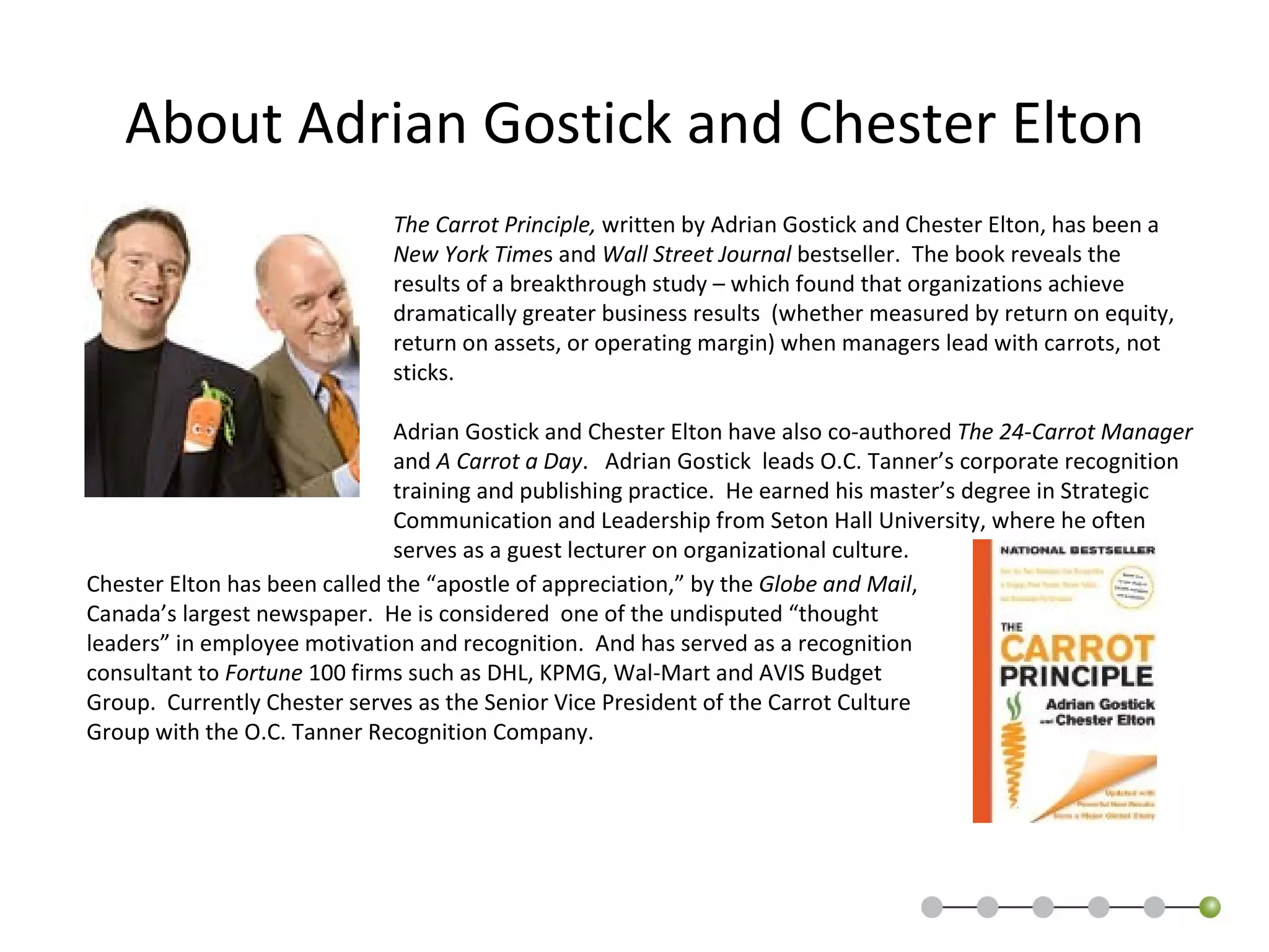 The Carrot Principle | PPT