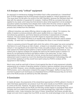 The case against streamlined rcm | PDF