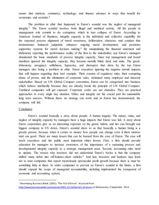 The Downfall of Enron | PDF