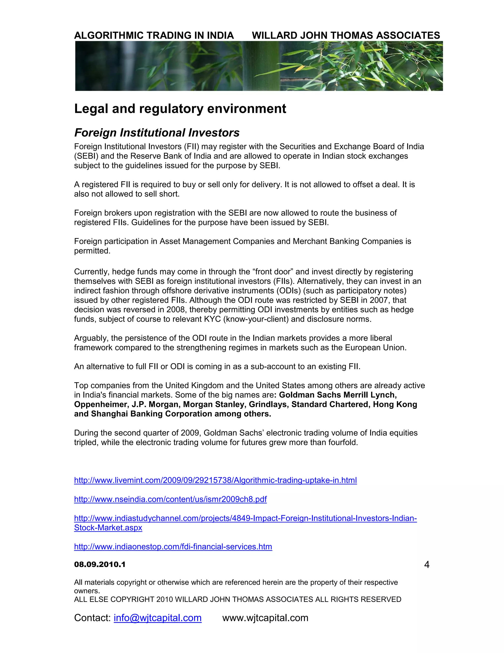 The Case For Algorithmic Trading In India | PDF | Stocks and Bonds ...