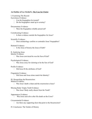 The case for christ | PDF