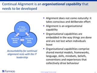 The Case for Continual Realignment of the IT Function | PPT
