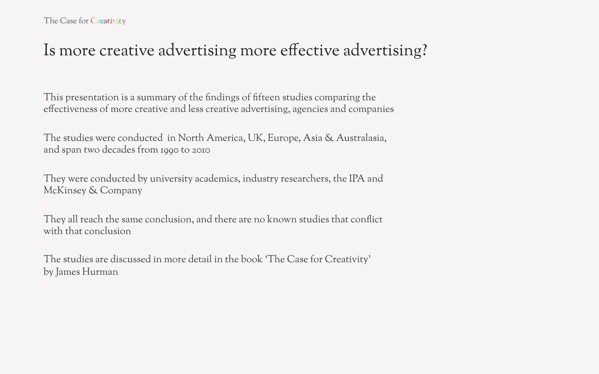 The Case for Creativity | PDF