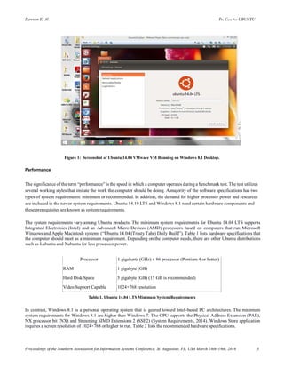The case for ubuntu linux operating system performance and usabil | PDF