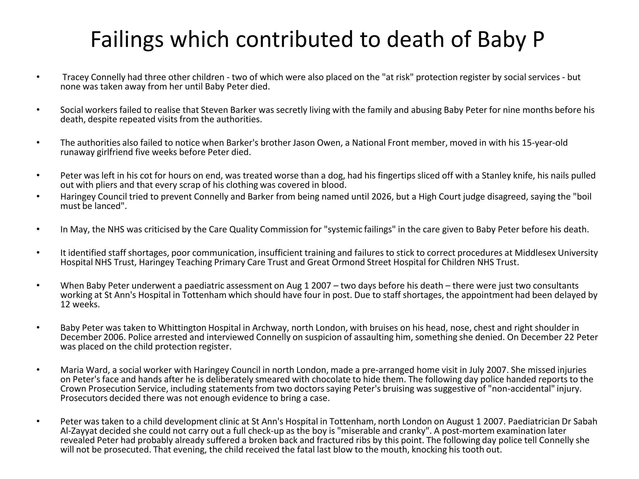 The case of Baby P | PPTX