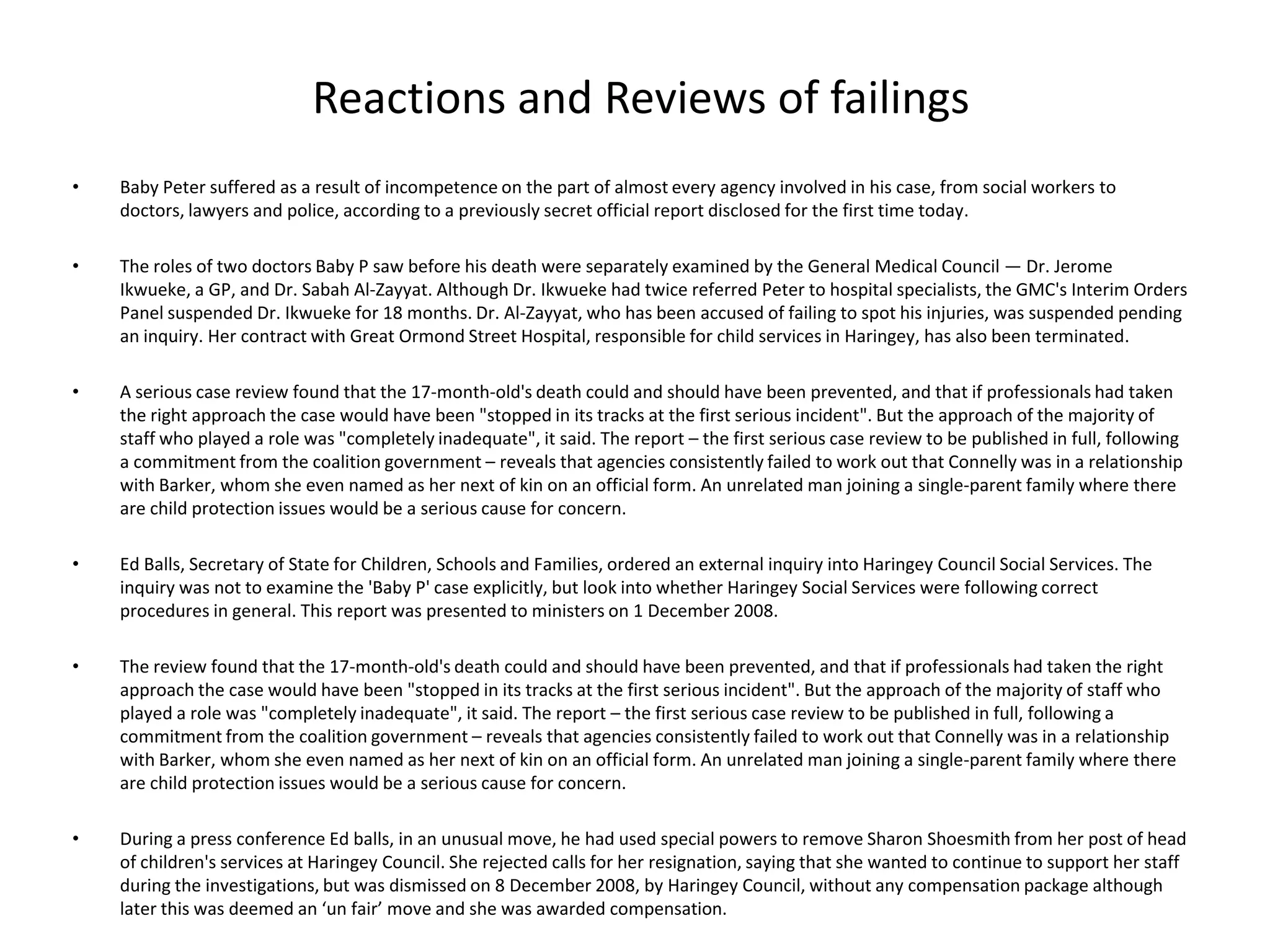 The case of Baby P | PPTX