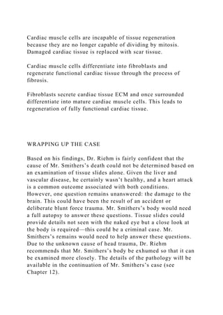 The Case of Will Smithers To Exhume or not Exhume, that is the .docx