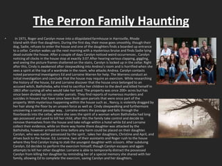 The case study of ed and lorraine warren | PPTX