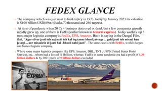 The Case Study on FedEx Distroys others .pptx