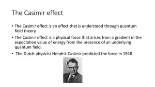 The Casimir Effect | PPTX