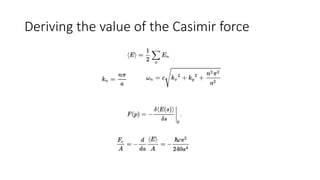 The Casimir Effect | PPTX