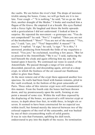 THE CASK OF AMONTILLADOBy Edgar Allan Poe - Published 1847The .docx