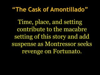 "The Cask of Amontillado" Background | PPTX