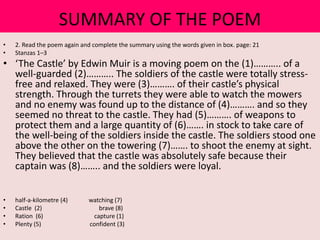 The Castle - Edwin Muir | PPTX