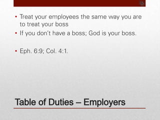 The Catachism - Table of Duties | PPTX | Christianity | Religion ...