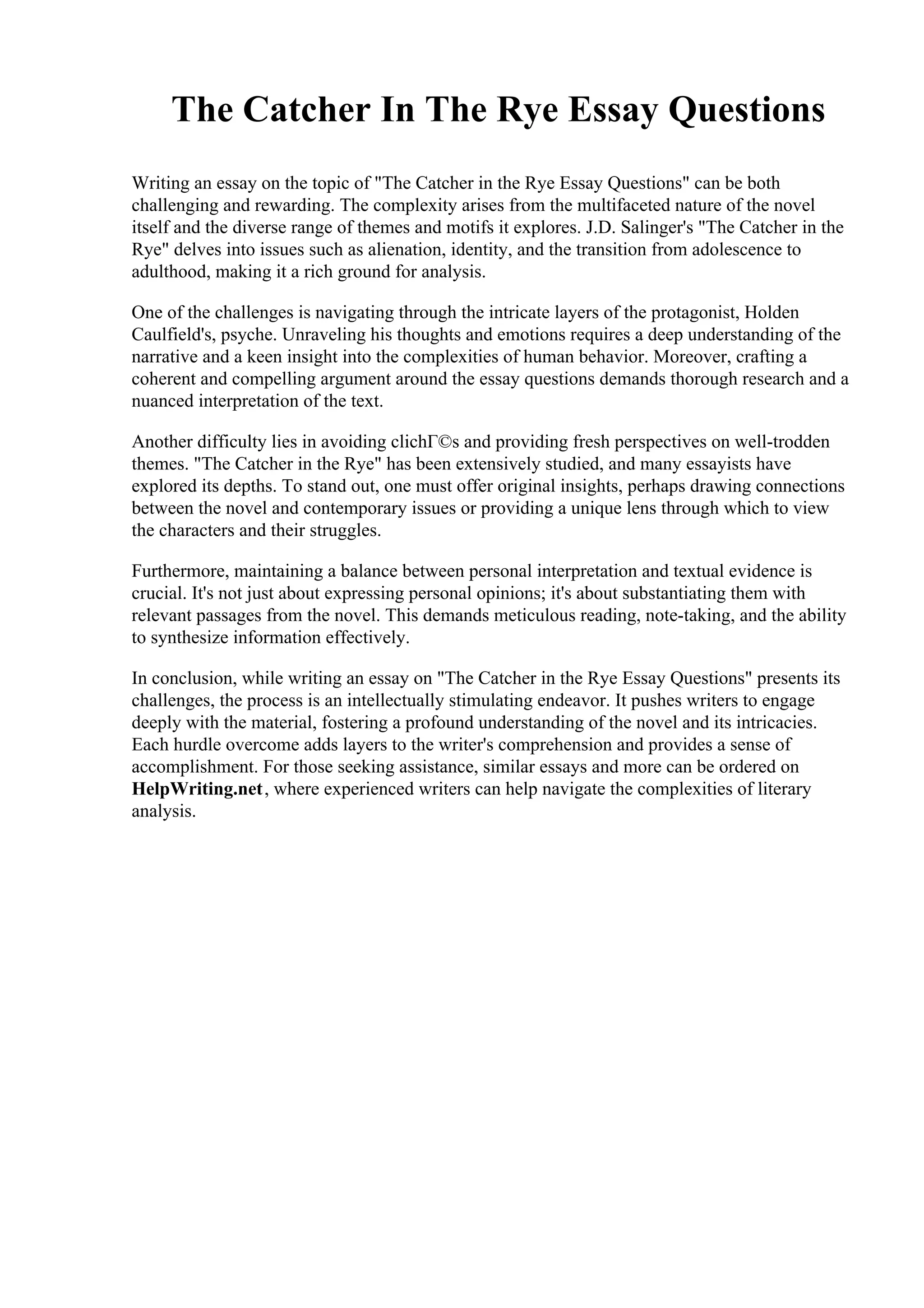 The Catcher In The Rye Essay Questions.pdf