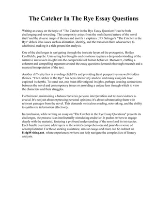The Catcher In The Rye Essay Questions.pdf