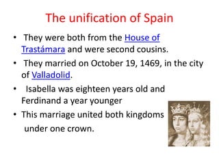 The catholic monarchs | PPTX