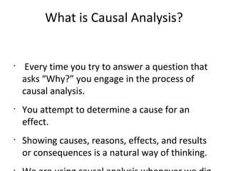 The causal analysis essay | PPT