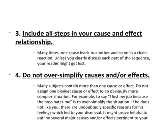 The causal analysis essay | PPT