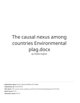 The causal nexus among countries Environmental plag.docx.pdf