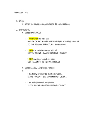 The causative grammar | PDF