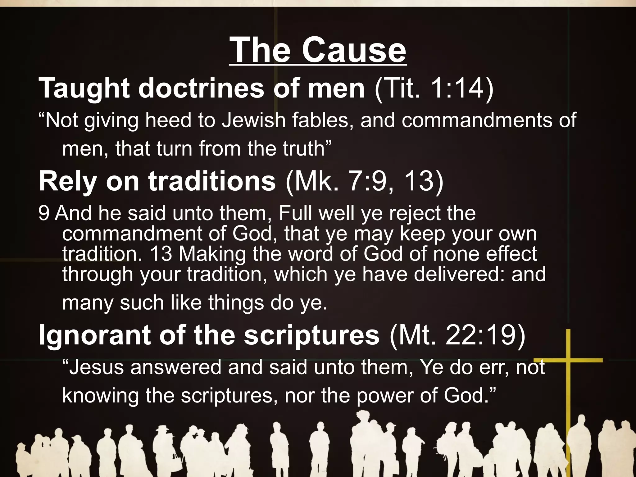 The cause and cure of religious confusion | PPT