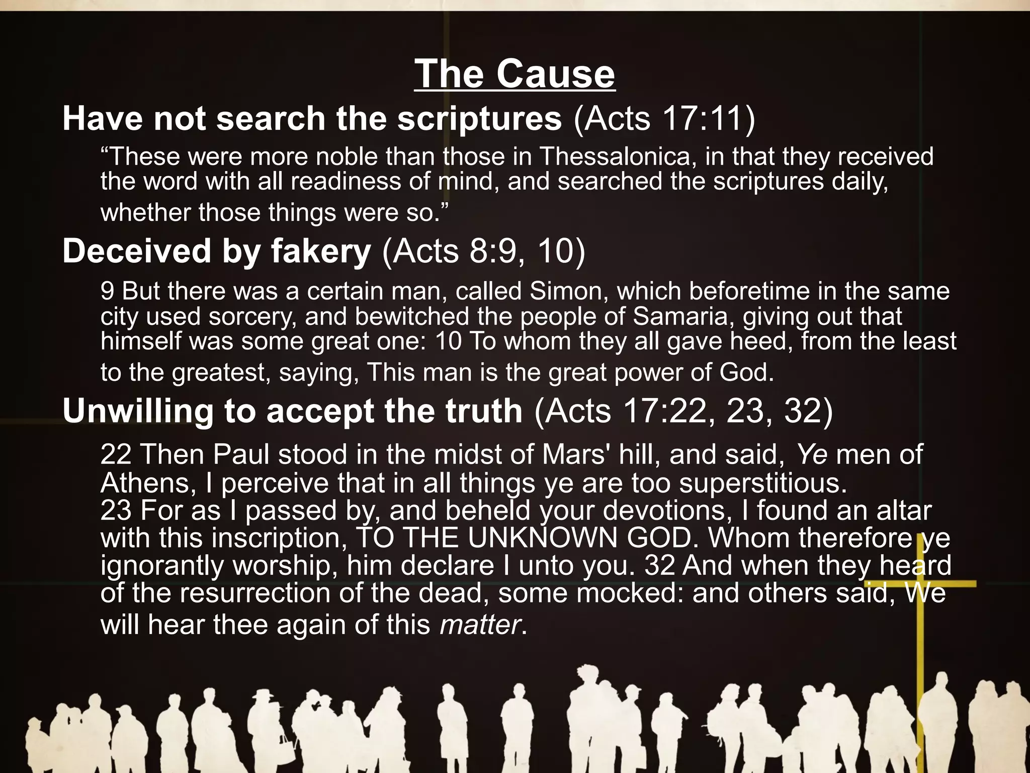 The cause and cure of religious confusion | PPT