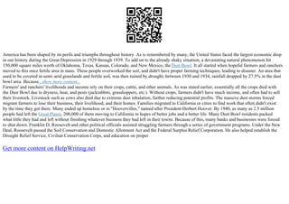 The Causes And Effects Of The Great Depression | PDF