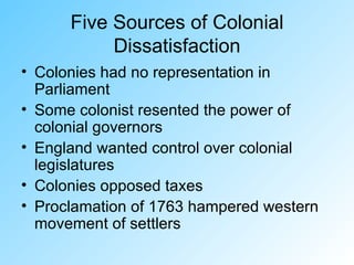 The Causes And Results Of The American Revolution | PPT