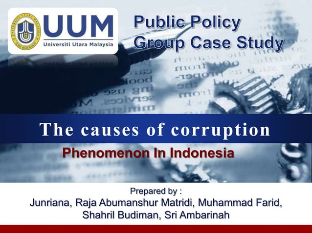 The causes of corruption | PPTX | Debated Sensitive Social Issues ...