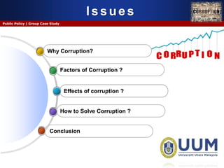 The causes of corruption | PPTX