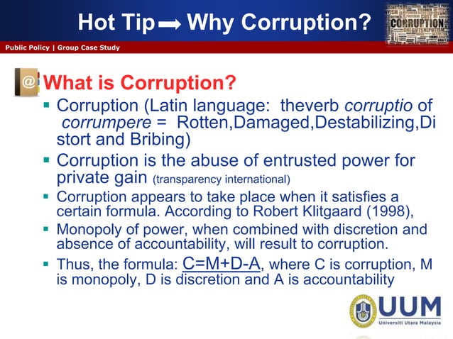 The causes of corruption | PPTX | Debated Sensitive Social Issues ...