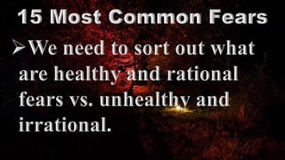 The causes of fears and phobias | PPT